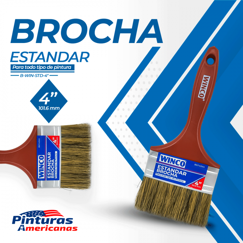 Brocha Winco Estandar 4″ – Pinturas Americanas